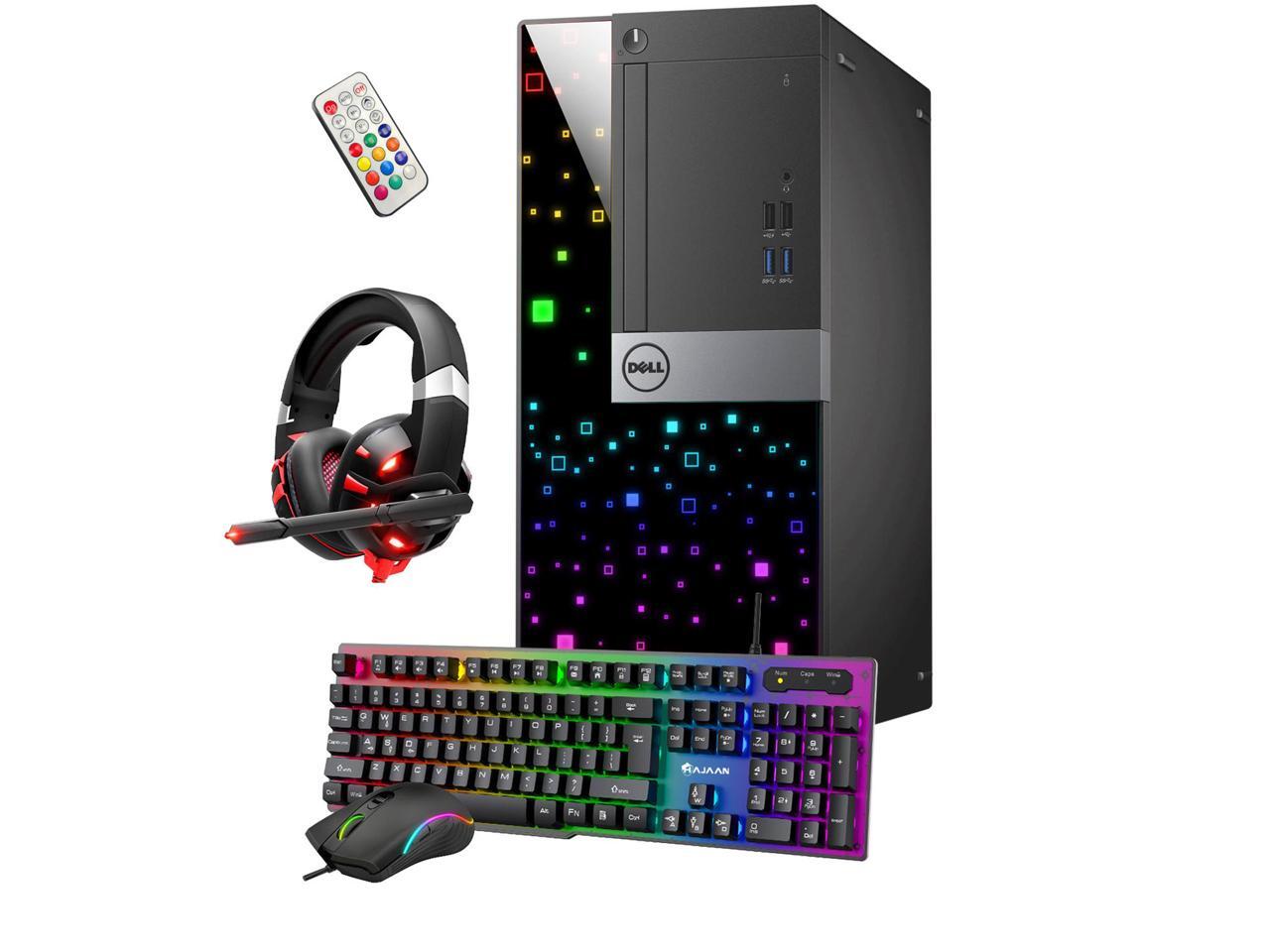 Refurbished: Gaming PC with RGB Lights - Dell OptiPlex Tower Computer ...