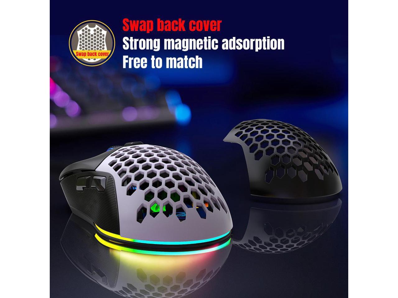 HXSJ X300 Ergonomic Macro Programming Gamer USB Wired Mouse with 7200 ...