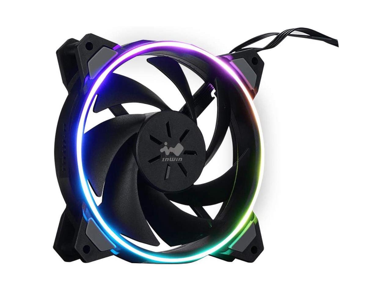 inwin sirius loop addressable rgb triple fan kit 120mm high performance ...