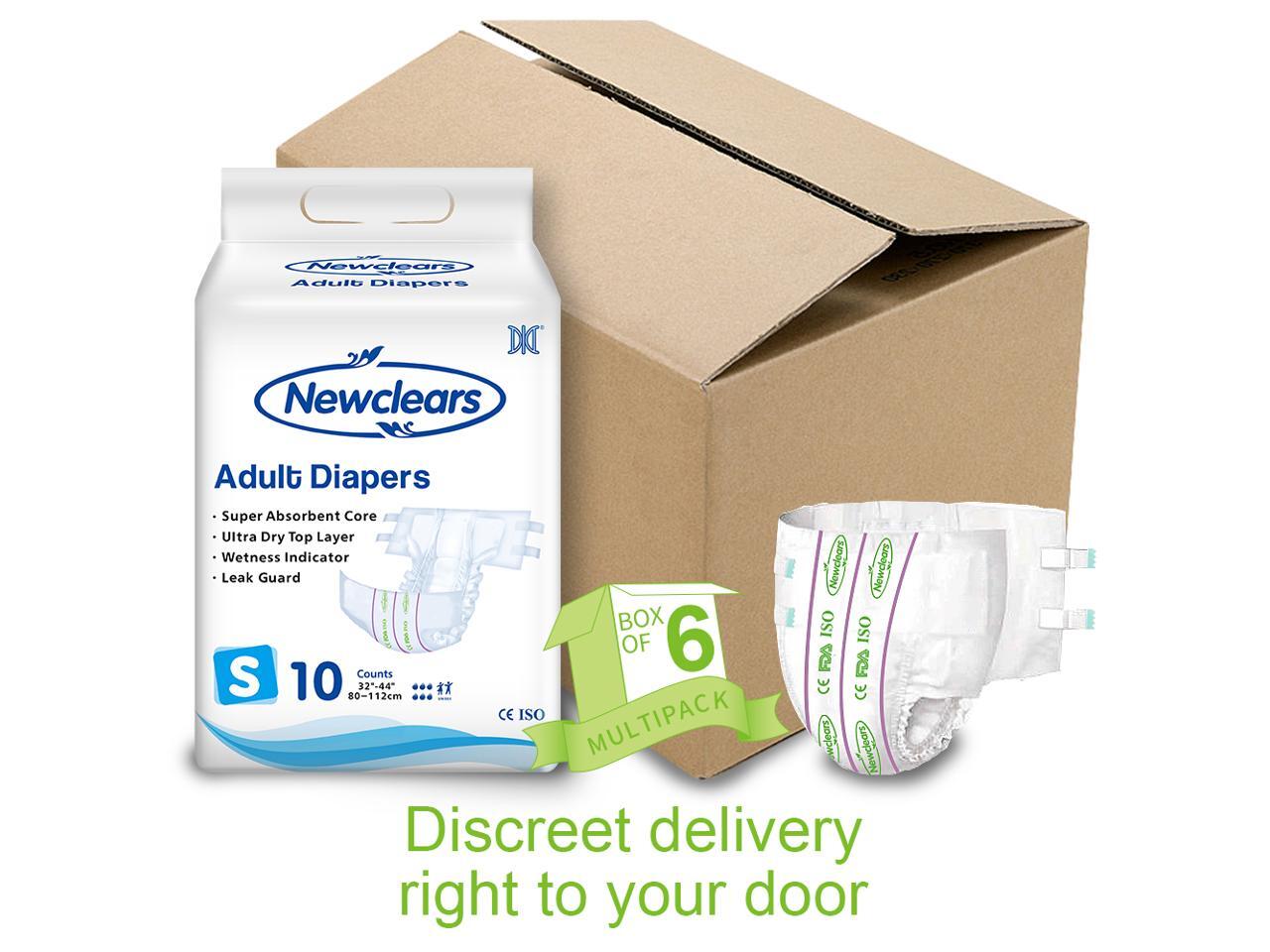 Newclears Adult Diapers with Tabs for Incontinence Disability Postnatal ...