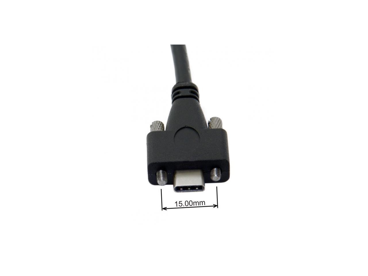 Jimier 8 Meters USB 3.1 Type-C Dual Screws Locking to Standard USB3.0 ...