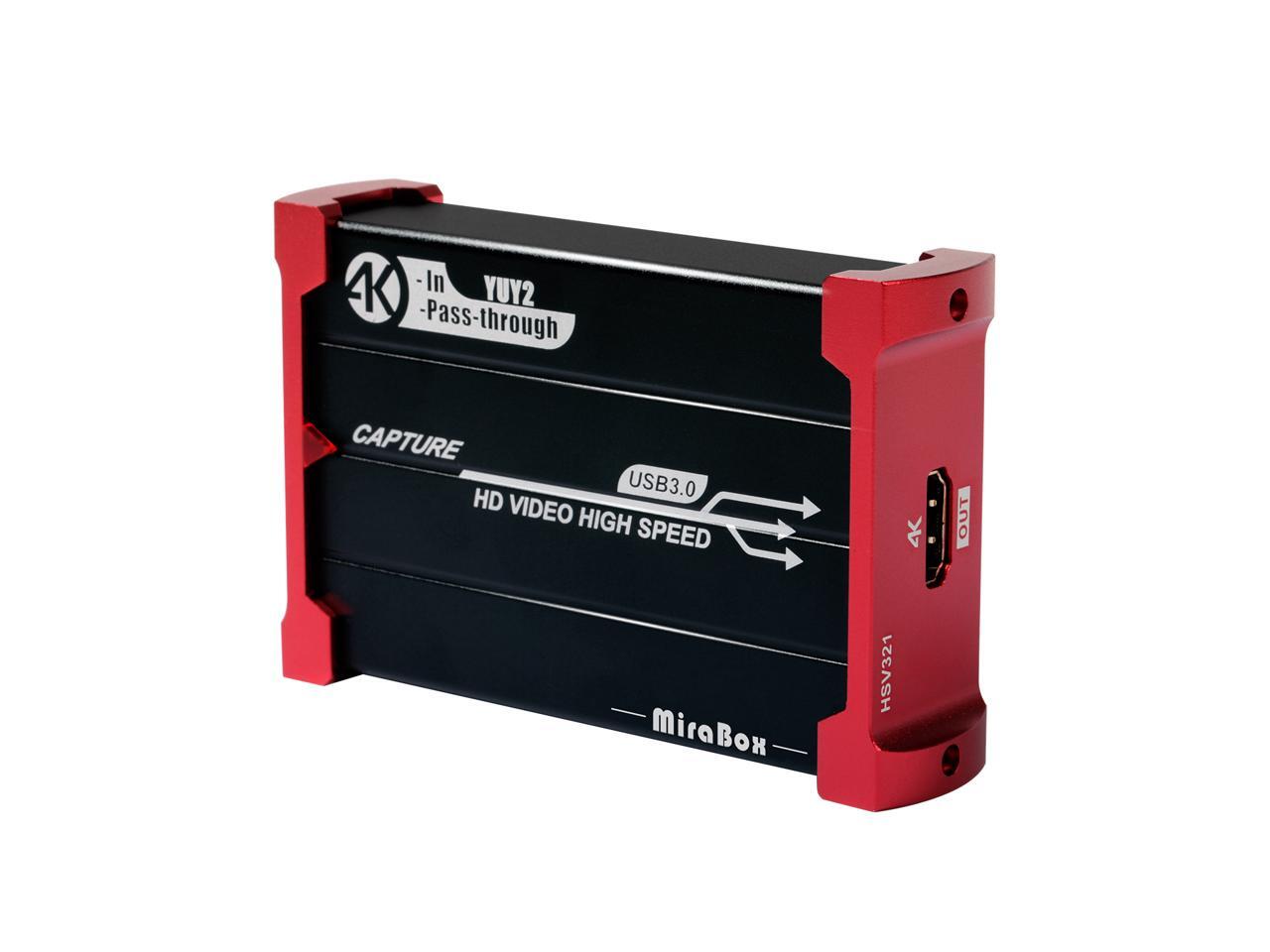 MiraBox Game Capture - HSV321 4K In 1080P@60fps YuY2 Capture Out HDMI ...