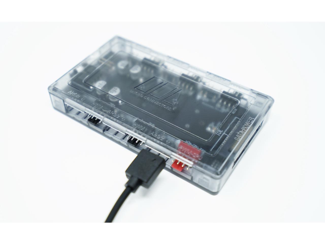 Micro Connectors 12 Port ARGB/PWM Fan and Light Splitter Hub with ...