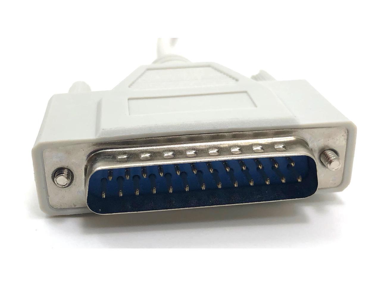 Micro Connectors Model M02-1156N 6 ft. Null Modem Cable DB9F to DB25M ...