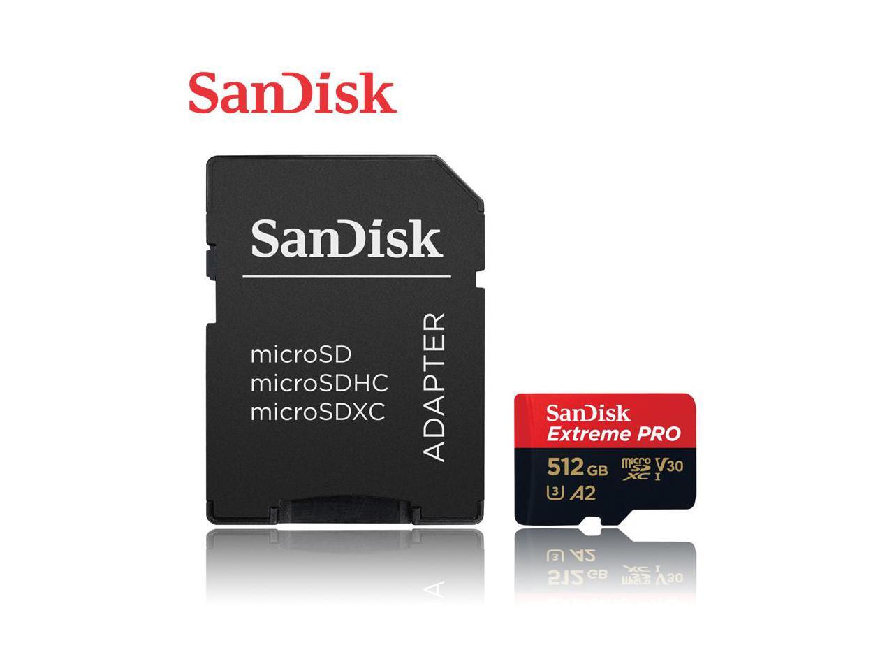 SanDisk 512GB Extreme PRO A2 microSDXC Card UHS-I U3 V30 Read Speed up ...