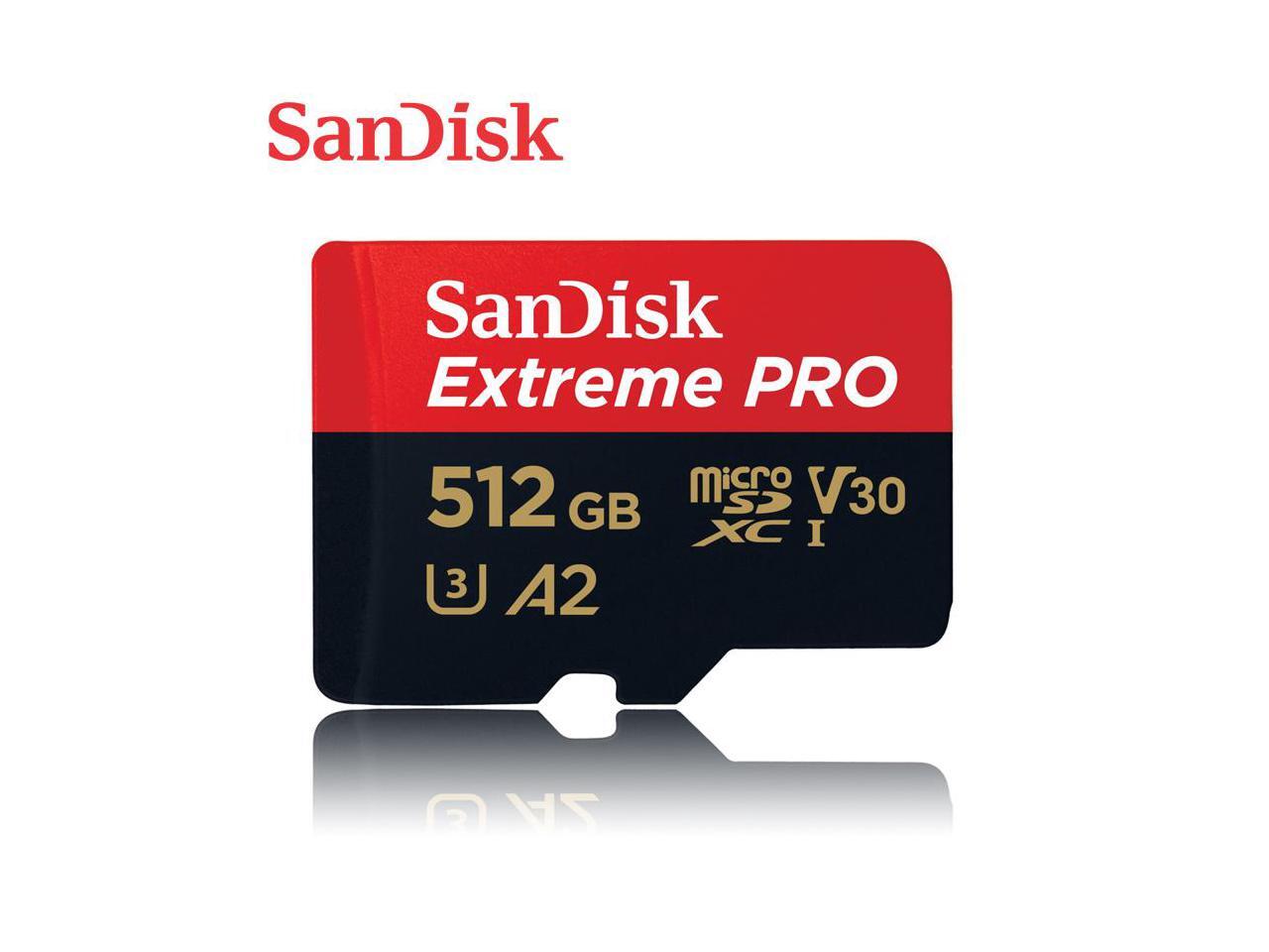 SanDisk 512GB Extreme PRO A2 microSDXC Card UHS-I U3 V30 Read Speed up ...