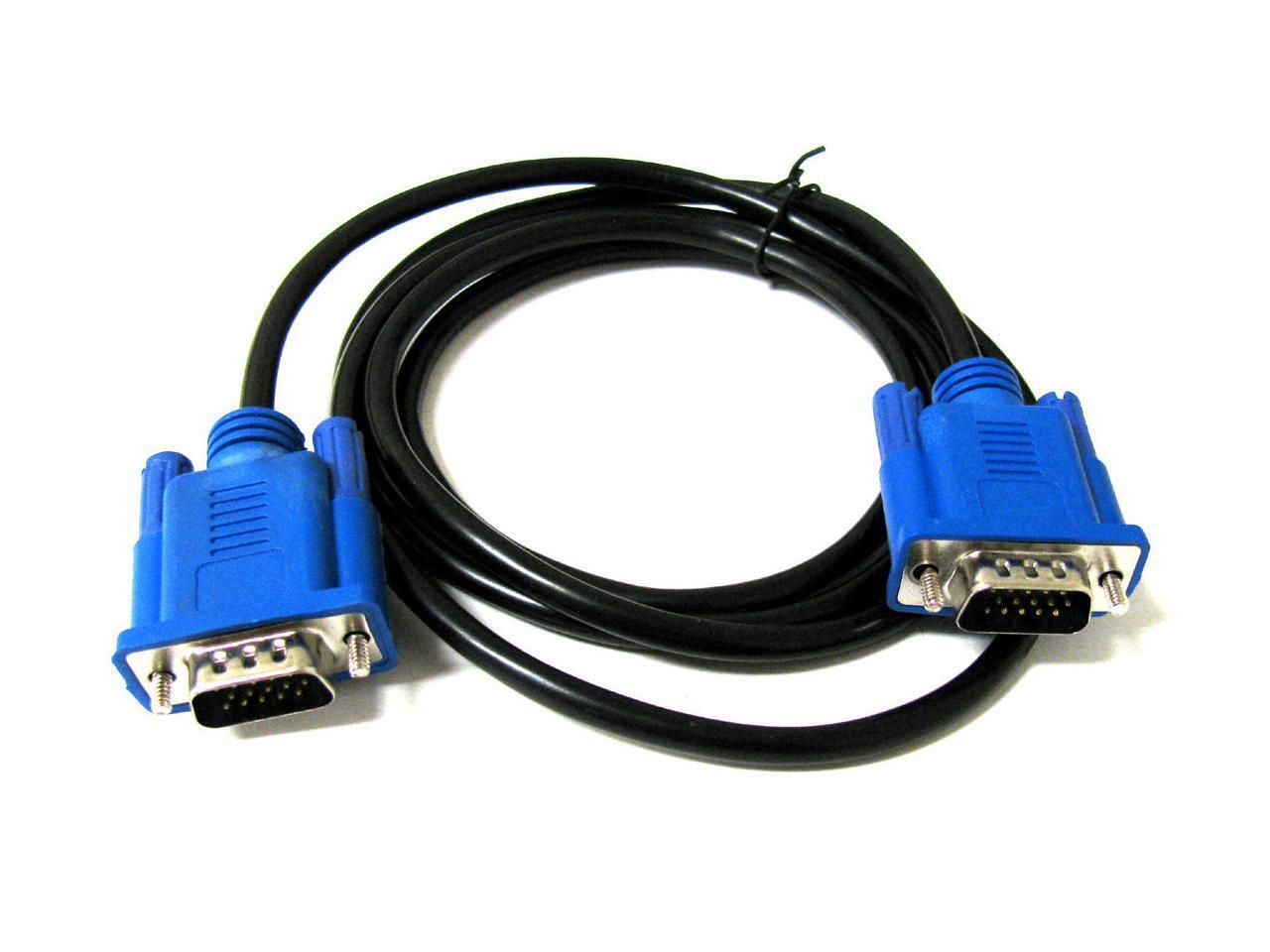 5FT SVGA VGA M/M LCD LED Monitor BLUE VGA Cable Male to Male - Newegg.com