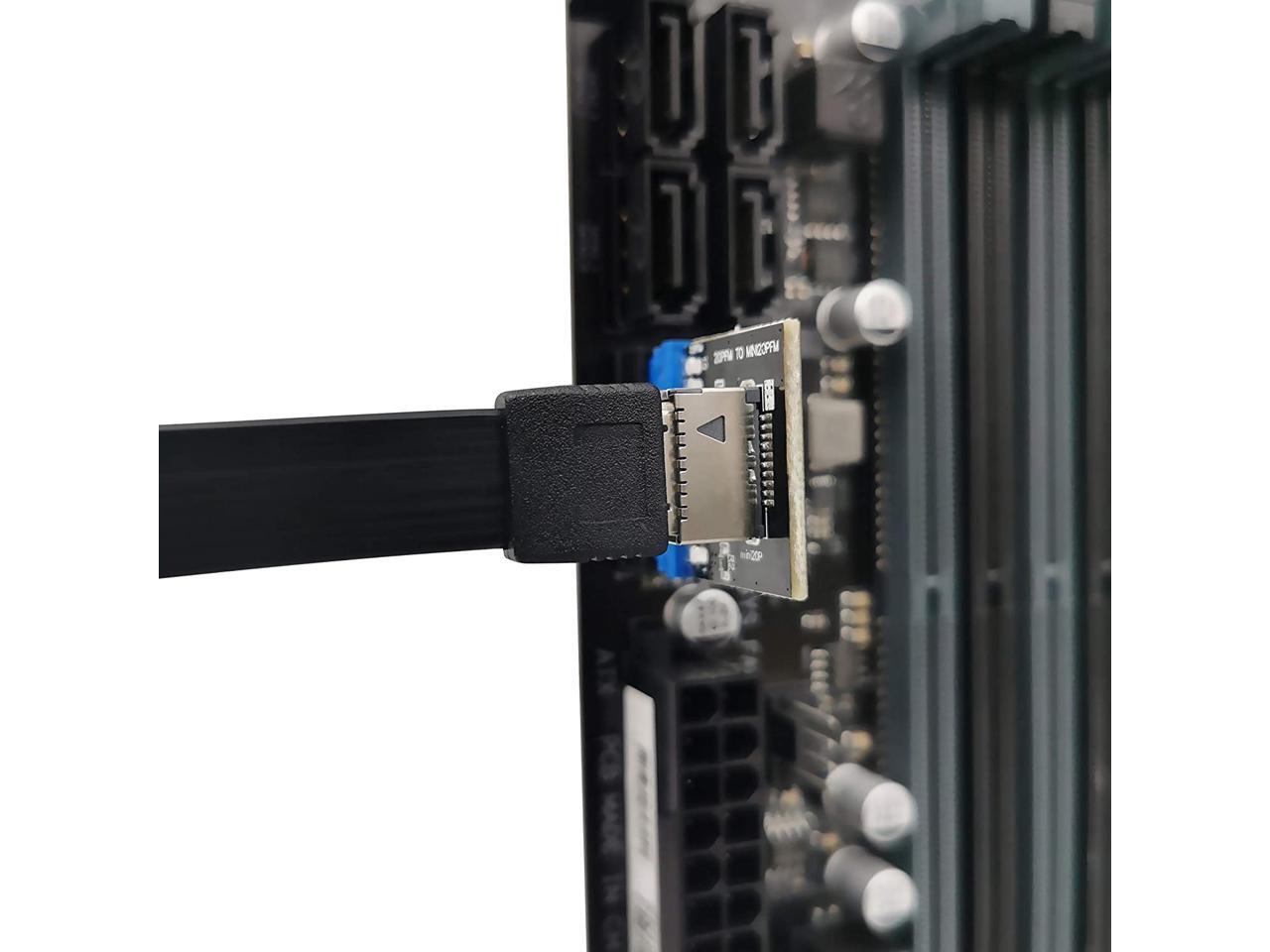 EZDIY-FAB USB 3.0 (3.1 Gen 2) Internal (19-Pin) Header to USB 3.1/3.2 ...