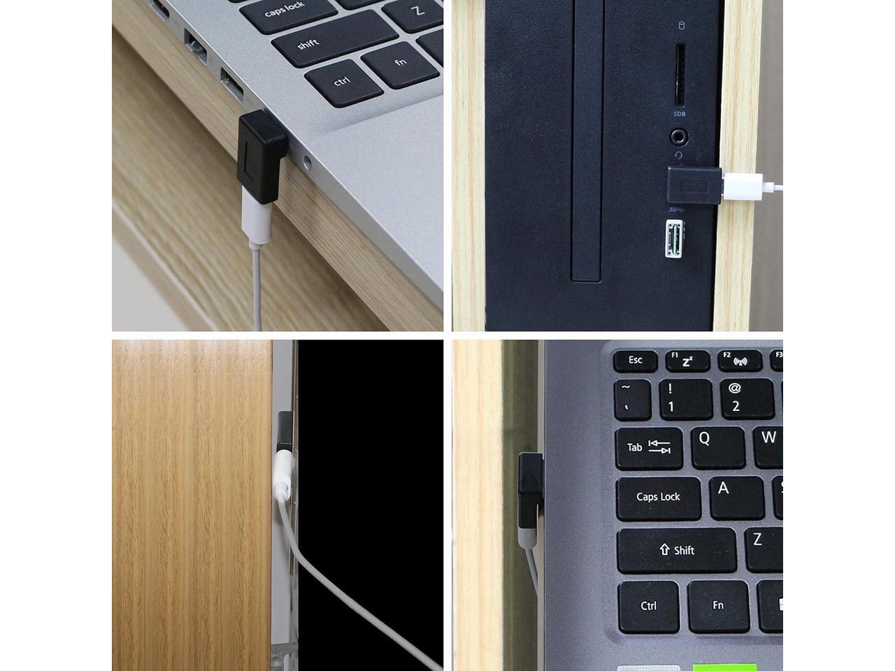 Accessories USB to USB Adapters for Laptops,Phone,PC-2PCS up/down Right ...