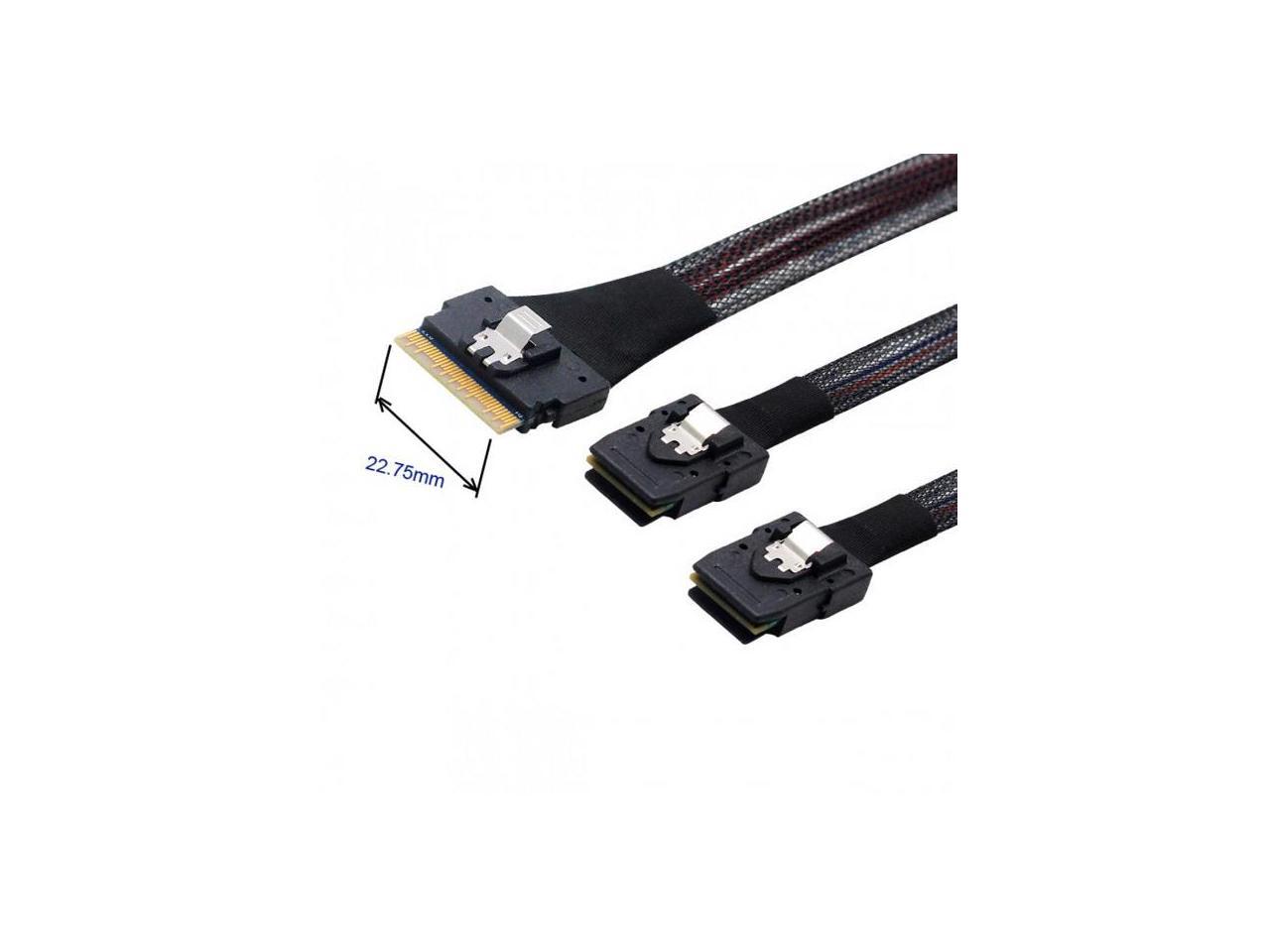 Cablecc CY SF-029 PCI-E Ultraport Slimline SAS Slim 4.0 SFF-8654 8i ...