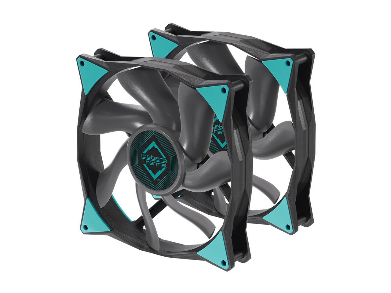 Iceberg Thermal IceGALE 140mm PWM Case Fan 2-Pack (Black) - Newegg.com