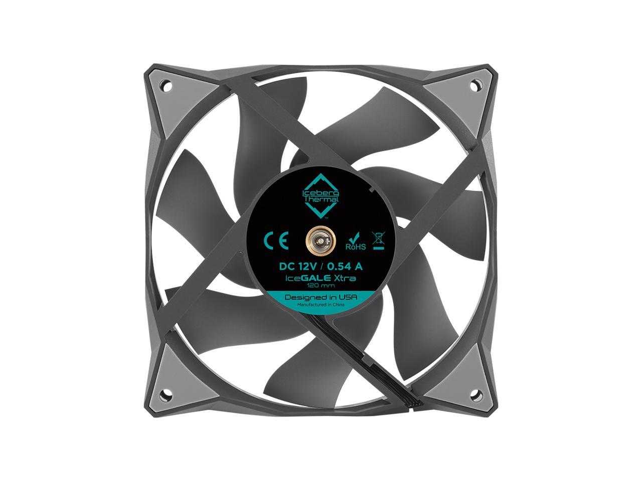 Iceberg Thermal IceGALE Xtra 120mm PWM High Performance Case Fan 3-Pack ...