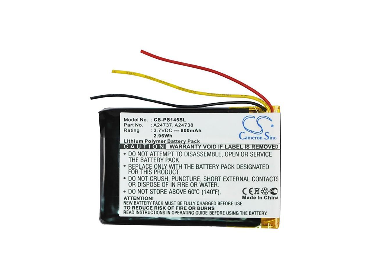 Battery for Philips GoGear SA6037 SA6044 SA6045 SA6087 SA6145 A24737 ...
