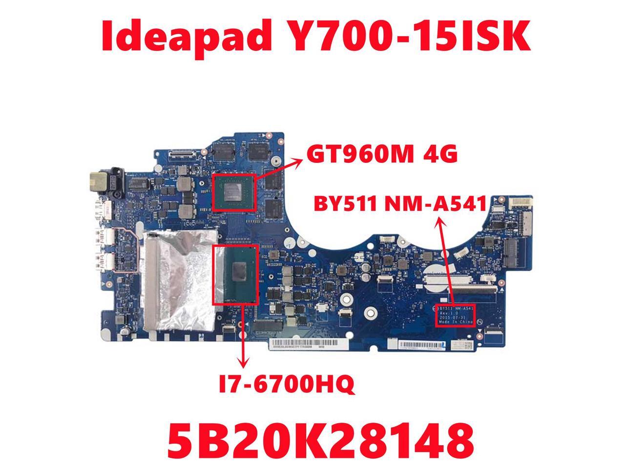 5B20K28148 Mainboard For Lenovo Ideapad Y700 Y700-15ISK Laptop Motherboard BY511 NM-A541 With I7 ...