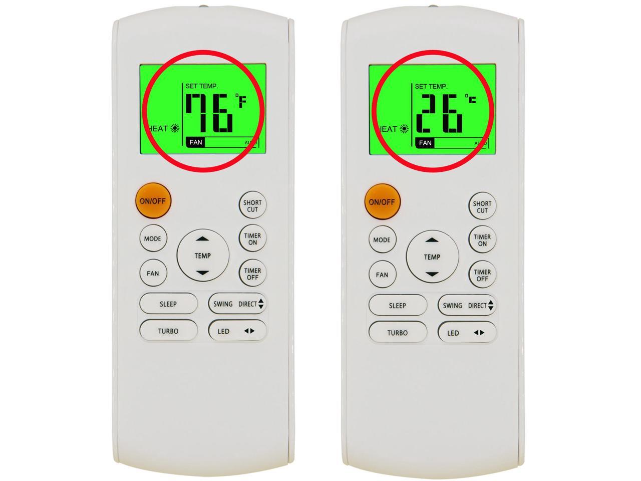 Replacement Air Conditioner Remote, Remote Control for Kaisai Rg57B/Bge ...