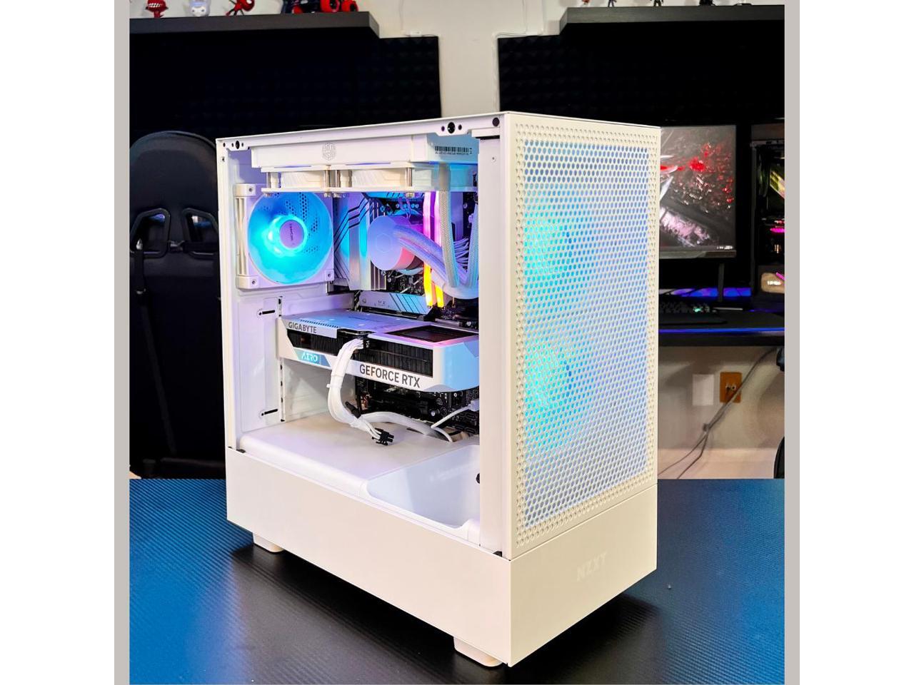 TECHNOID White Gaming PC (RTX 4060 Ti - Intel Core i7 14700K Gen- 32 GB ...