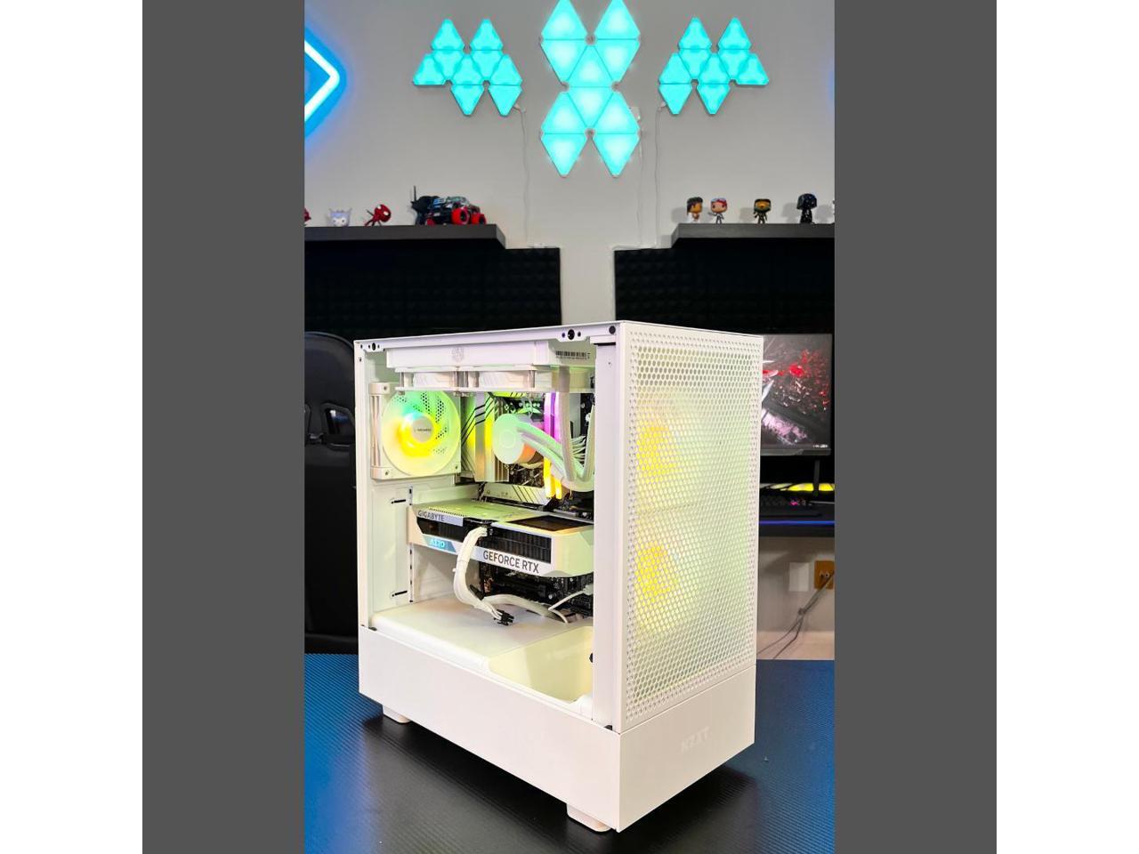 TECHNOID White Gaming PC (RTX 4060 Ti - Intel Core i7 14700K Gen- 32 GB ...