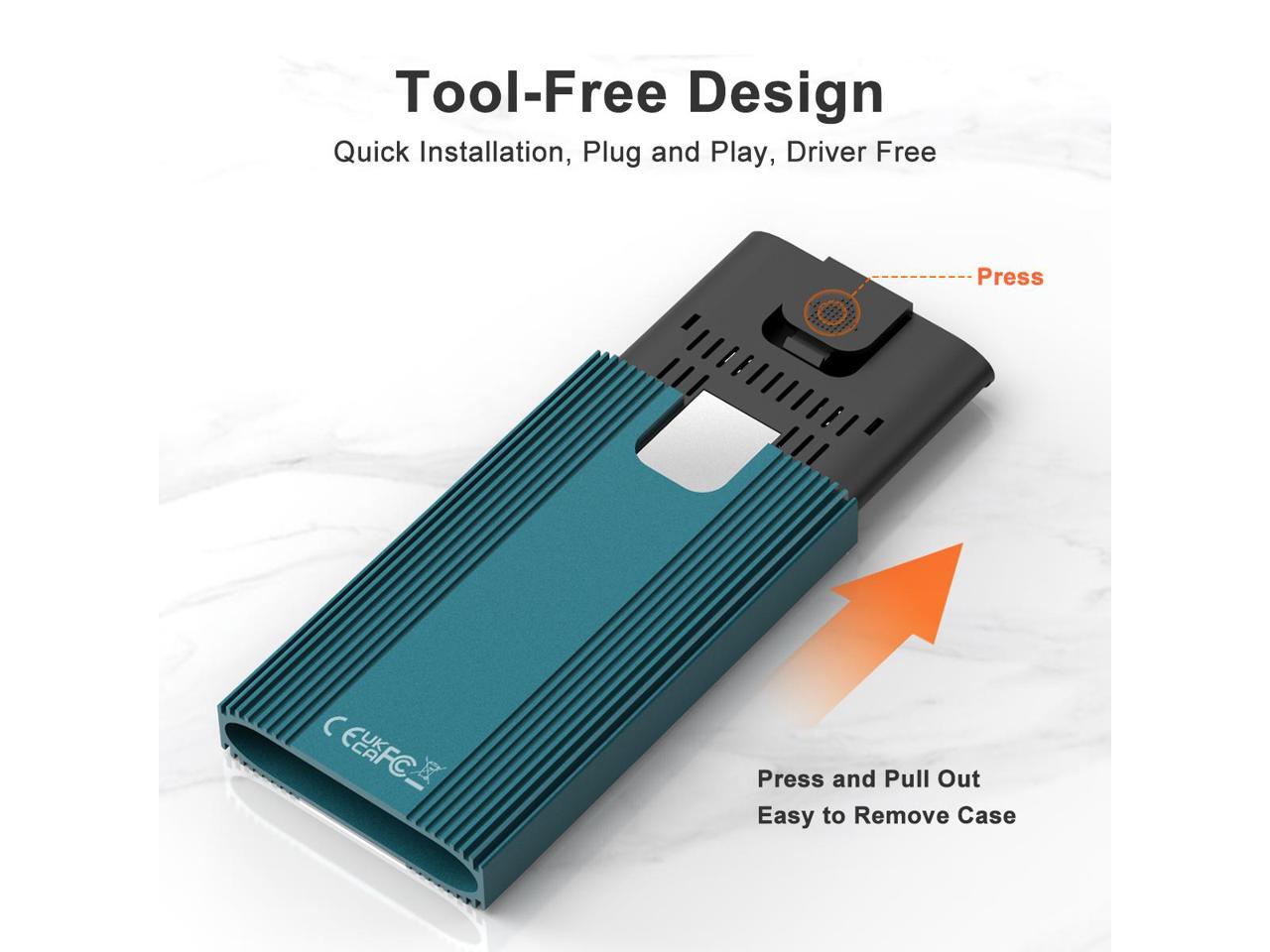 MAIWO NVMe RAID Enclosure 20Gbps USB3.2 GEN2x2, RAID 0/RAID 1/PM/Large ...