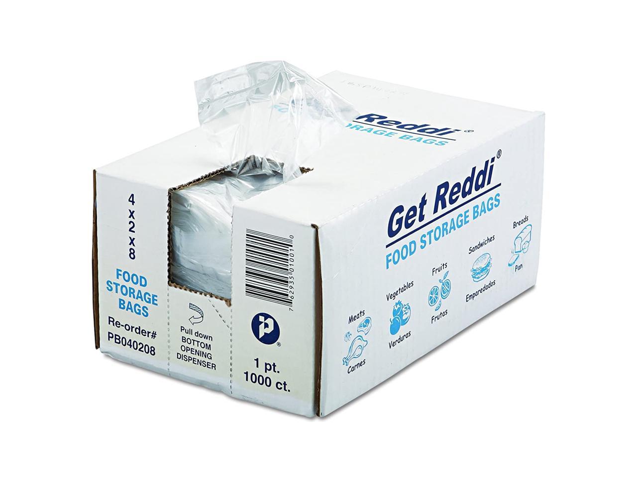 Inteplast Group PB040208 Get Reddi Food & Poly Bag, 4 x 2 x 8, 16oz ...