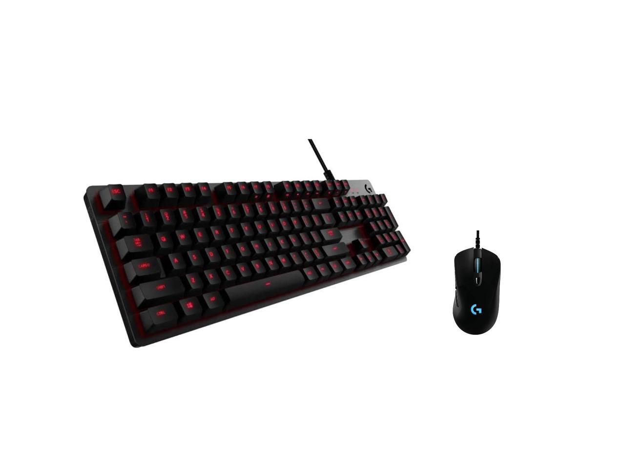 Logitech Backlit Mechanical Gaming Keyboard & Logitech Hero 16K Gaming ...
