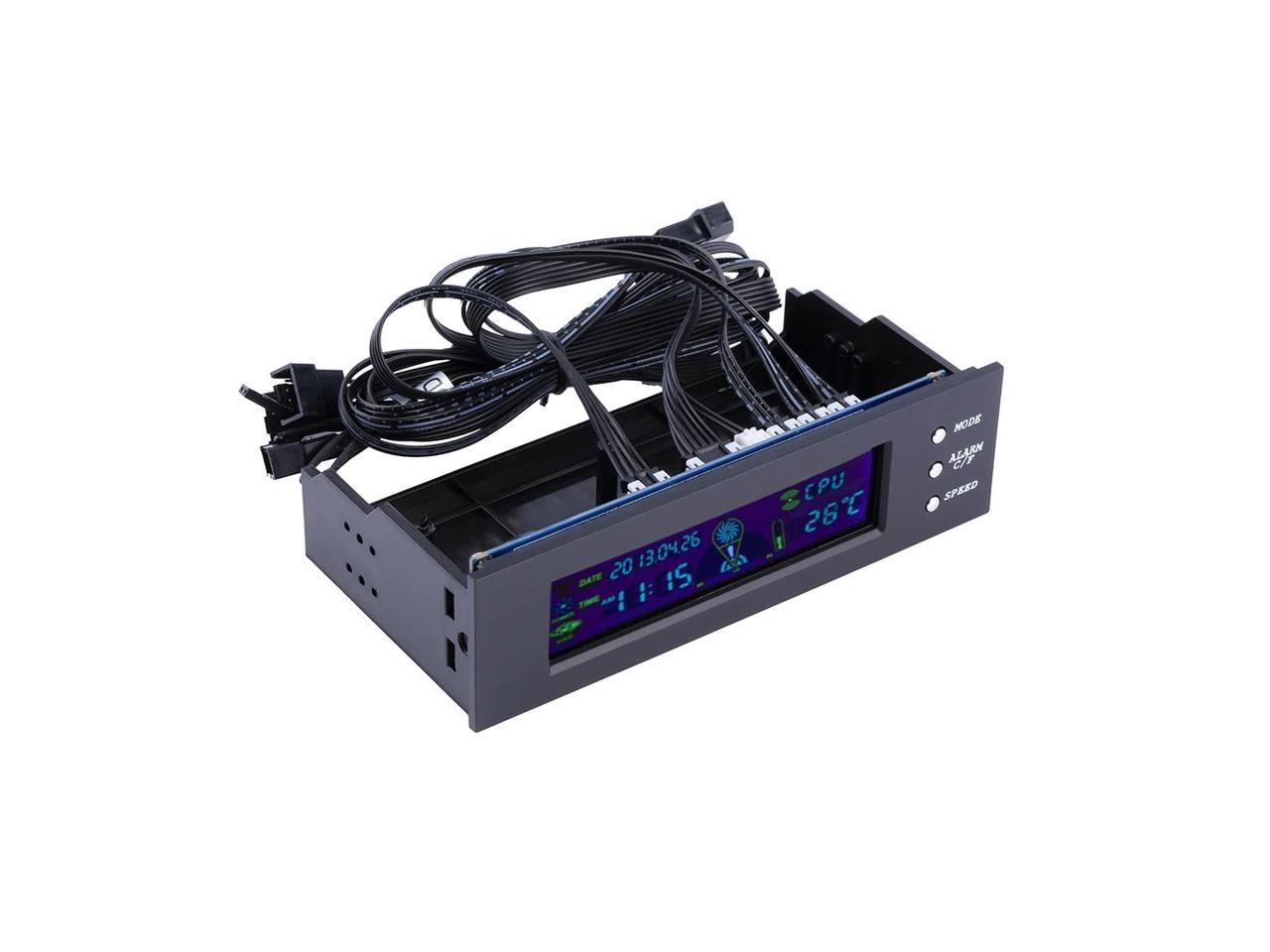 1PCS LCD Panel CPU Fan Speed Controller Temperature Display 5.25 inch ...