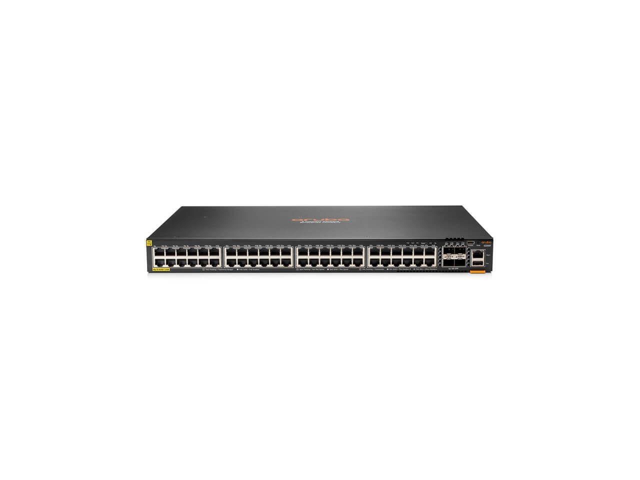 HPE Aruba 6200F 48G Class4 PoE 4SFP+ 370W JL727A Switch - switch - 48 ...