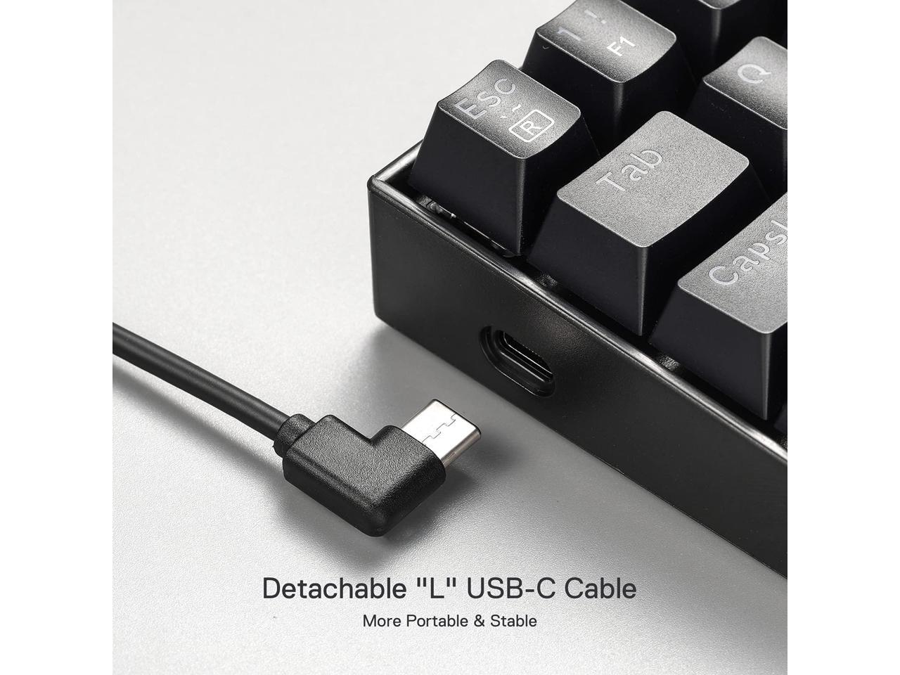 Redragon K630 Dragonborn 60% Wired RGB Gaming Keyboard, 61 Keys Compact ...