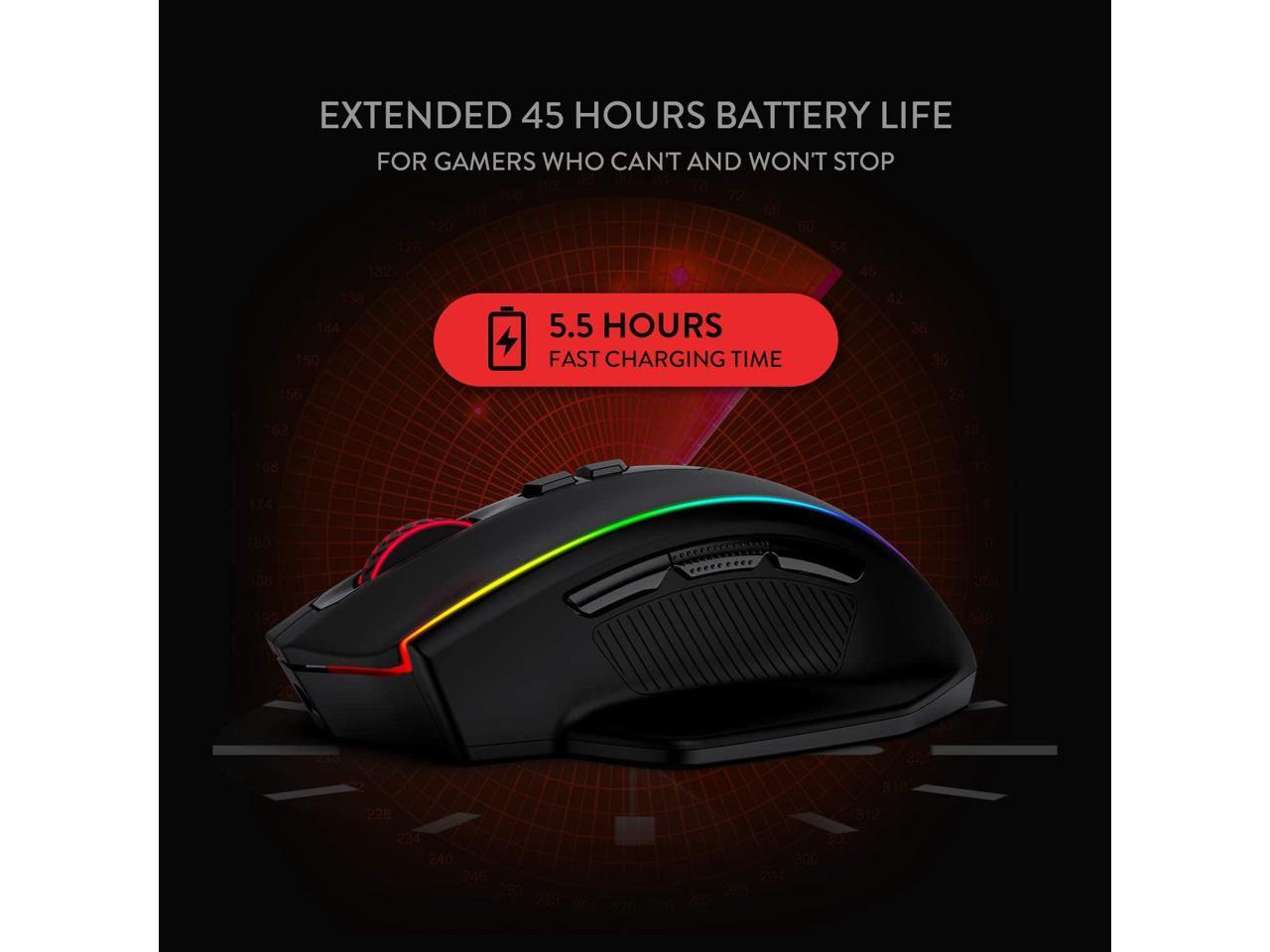 Redragon M686 Wireless Gaming Mouse, 16000 DPI Wired/Wireless Gamer ...