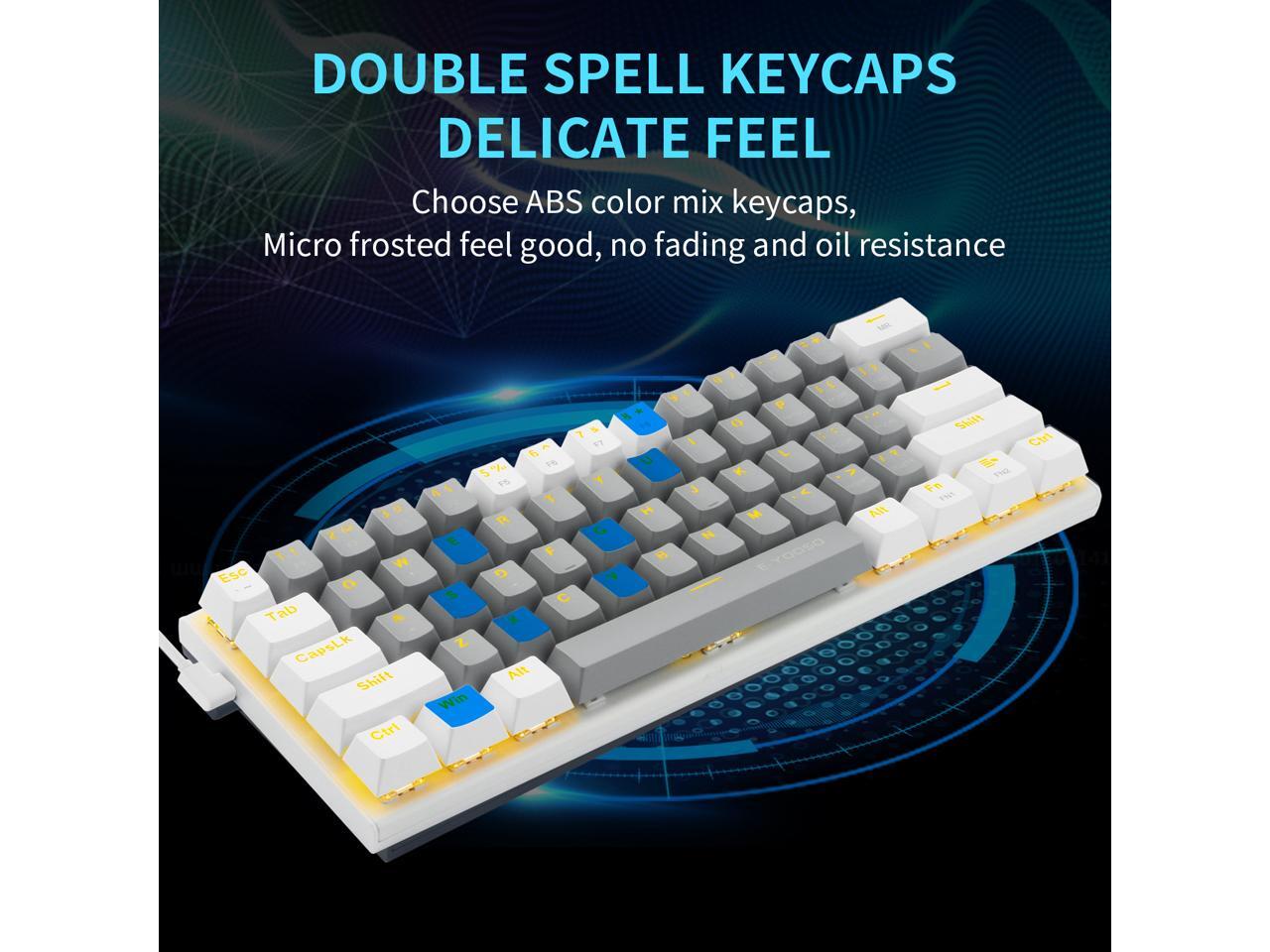 E-YOOSO Z11 Gaming Keyboard, with Red Switches and Solid Color Backlit ...