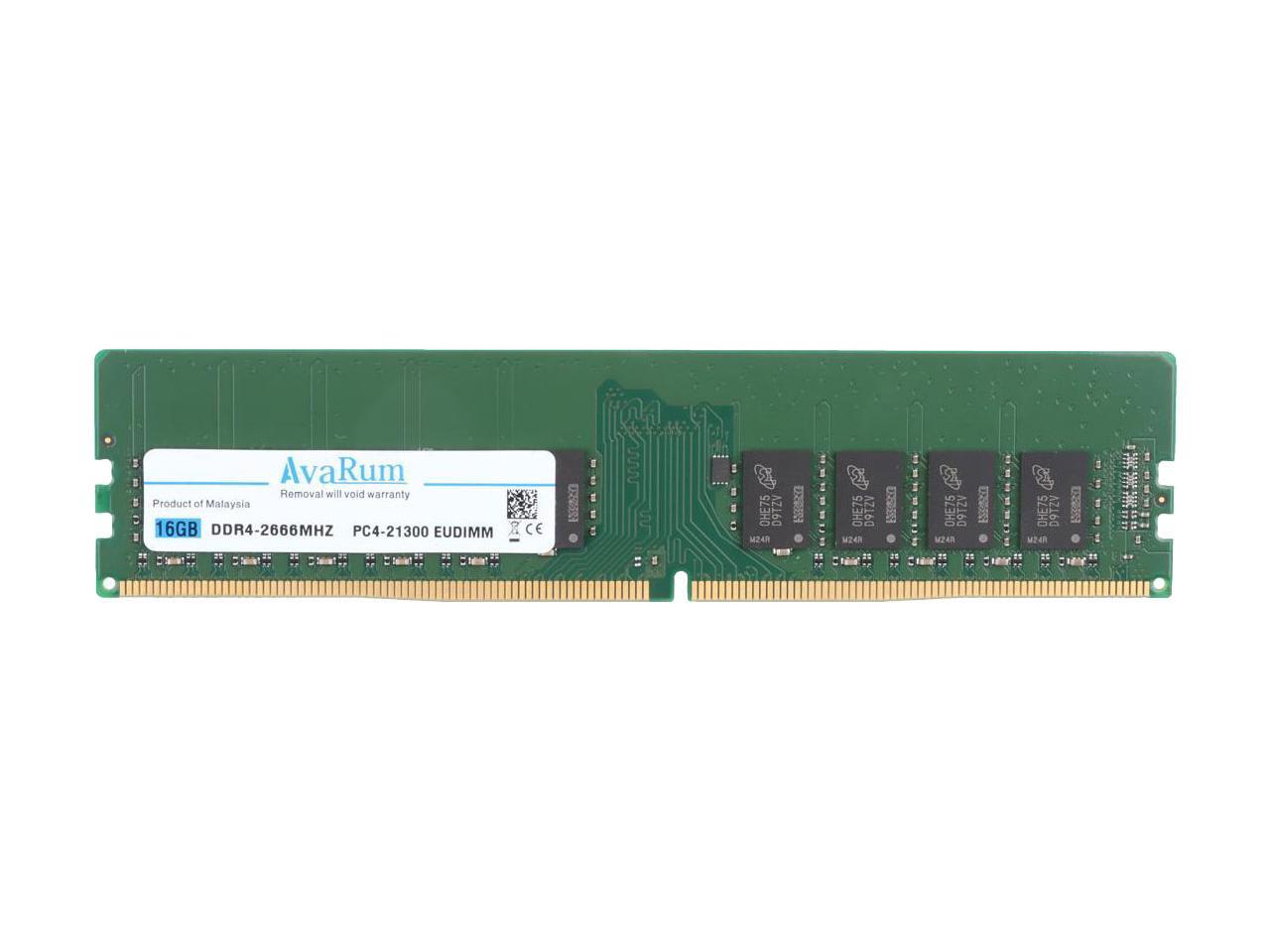 16GB DDR4-2666 ECC UDIMM (Synology D4EC-2666-16G Equivalent) Server Memory RAM by Avarum RAM ...