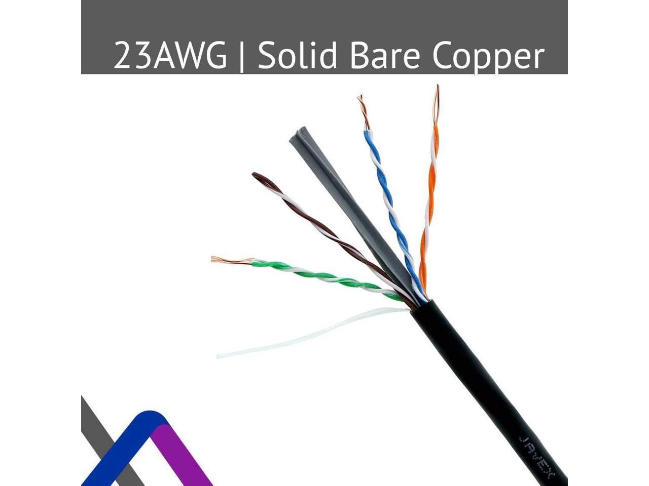 JAVEX 23AWG CAT6 Outdoor UL UV-Resistant and Weather-Proof PE Jacket ...