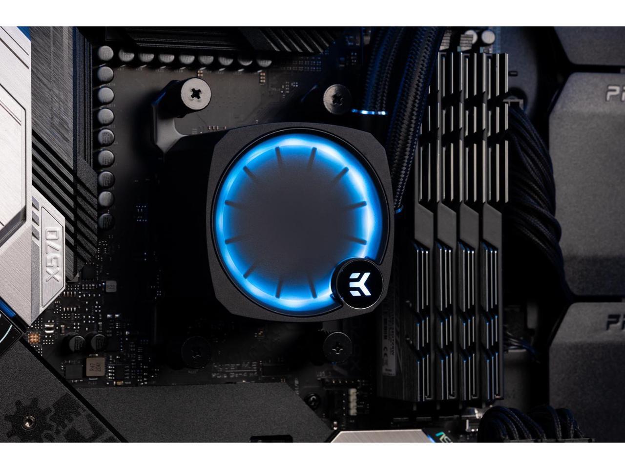 EK Nucleus AIO CR360 Lux D-RGB 360mm AIO Liquid CPU Cooler with EK FPT ...