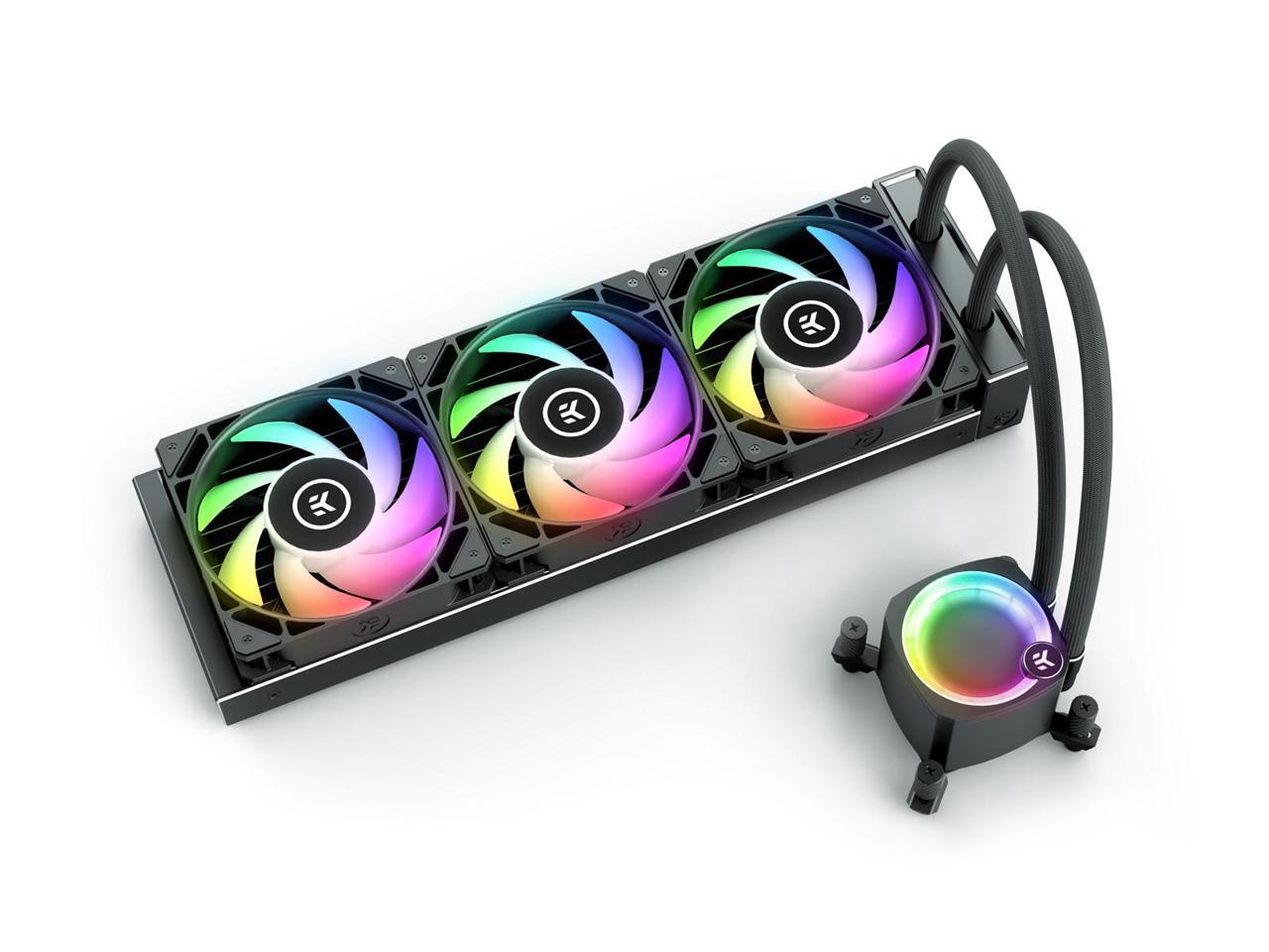 EK Nucleus AIO CR360 Lux D-RGB 360mm AIO Liquid CPU Cooler with EK FPT ...