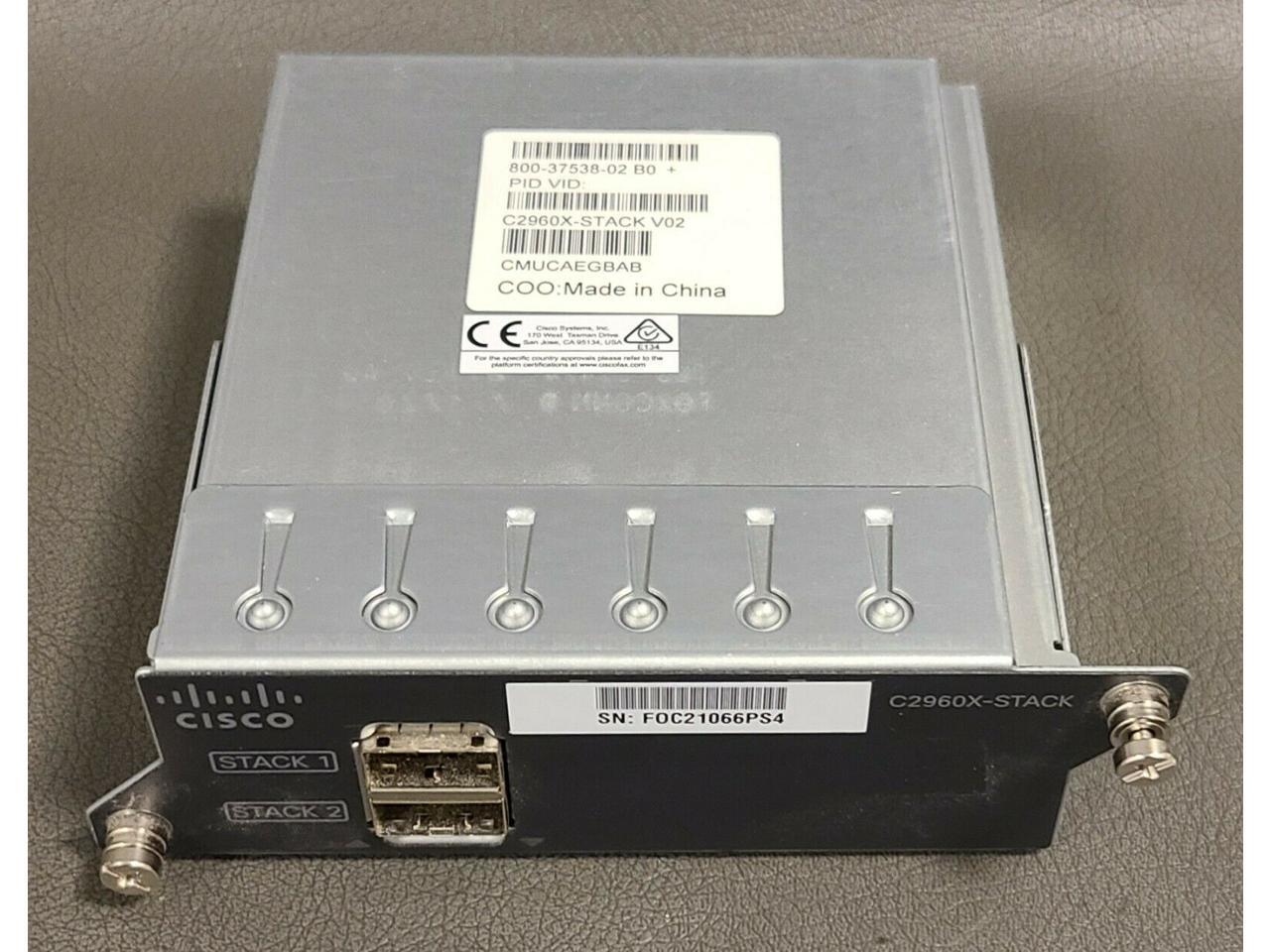 Refurbished: Cisco C2960X-STACK-RF FLEXSTACK PLUS STACKING MODULE OPTIONAL FOR CAT2960-X ...