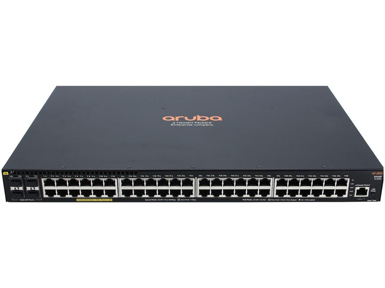 HPE Aruba (JL262A) ABA 2930F 48G PoE+ 4 SFP Switch - Newegg.com