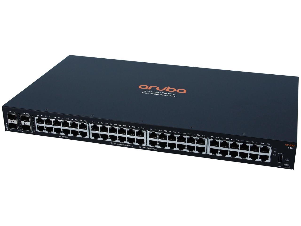 HPE Aruba 6000 48G 4SFP Switch - switch - 48 ports - managed - rack ...