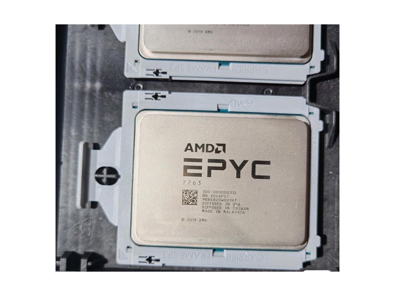 AMD EPYC Milan 7763 CPU 64 Cores SP3 Server Processor 128 Threads Up to ...