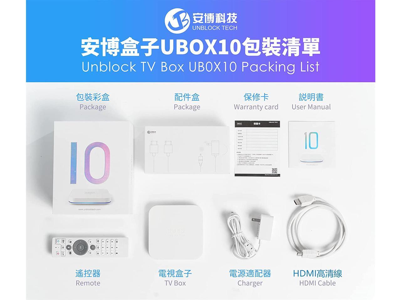 2022 Latest Version Unblock Tech UBOX Gen9 PRO MAX UBOX 9 i10 4G RAM+ ...