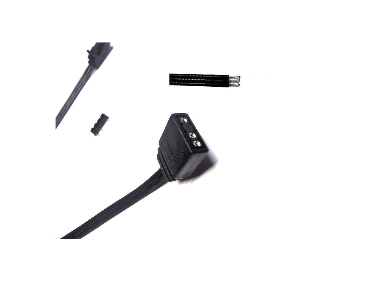 Adapter cable For Corsair RGB Fan (4-pin) to Asus Aura/MSI Mystic Light ...