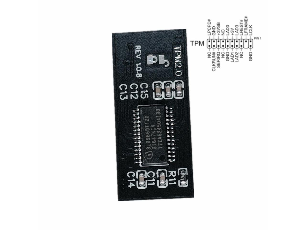 1Piece 20 Pin TPM 2.0 Module for ASUS TPM-L R2.0 Compatible Windows 11 ...