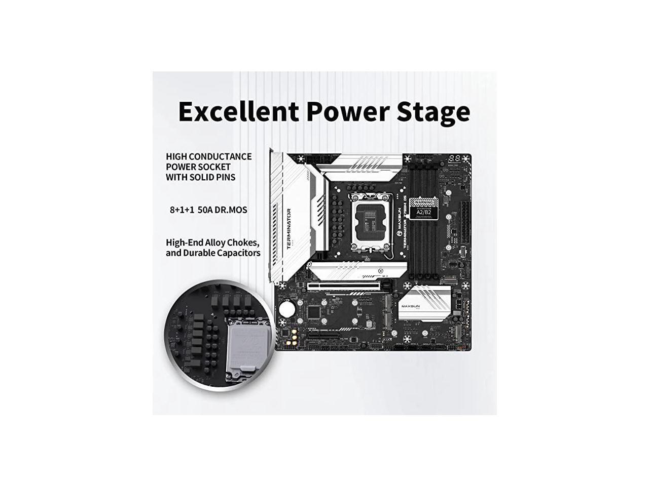 MAXSUN Motherboard Z790 DDR5 Gaming PC M-ATX Motherboard (MATX, 13th ...