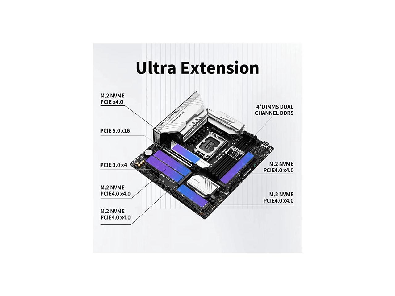 MAXSUN Motherboard Z790 DDR5 Gaming PC M-ATX Motherboard (MATX, 13th ...
