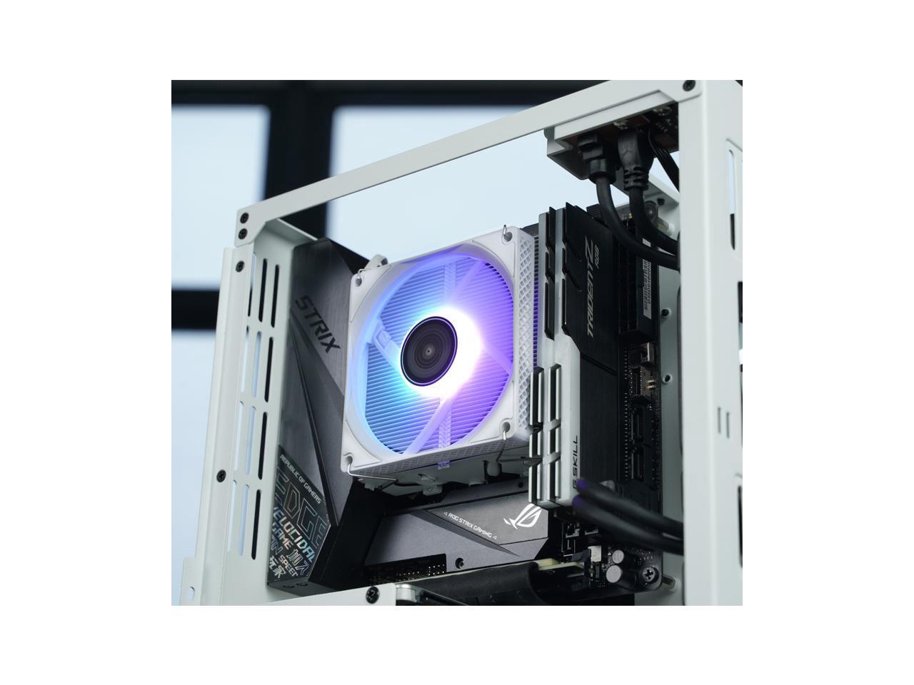 JONSBO HX4170D WHITE High Performance Down-flow CPU Cooling with Auto ...