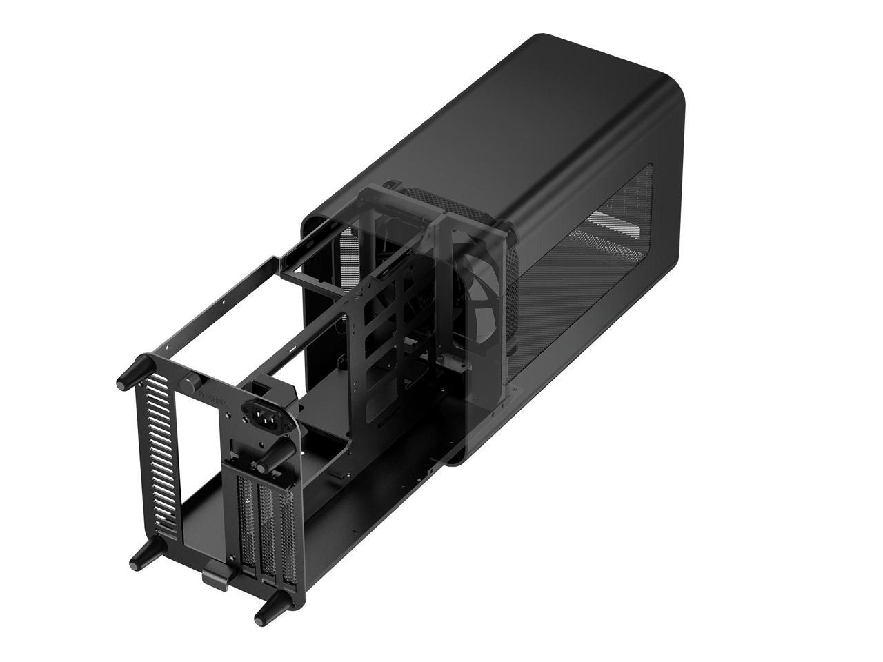 JONSBO V11 BLACK Mini- ITX Tower Computer Case,with PCI-E 4.0 Rise ...