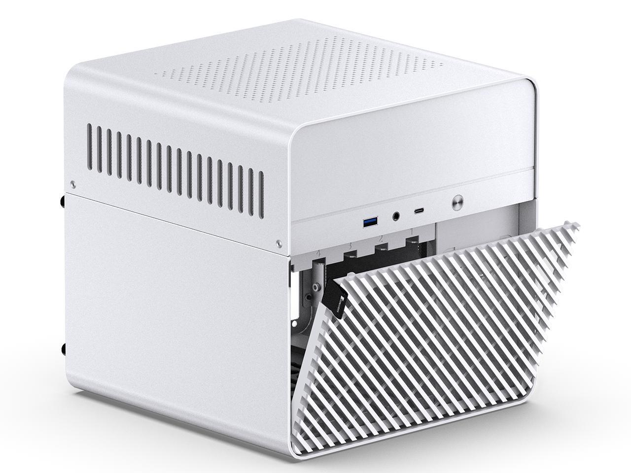 JONSBO N2 WHITE Mini NAS Case ITX, 5+1 Disk Bays Mini Aluminum with ...