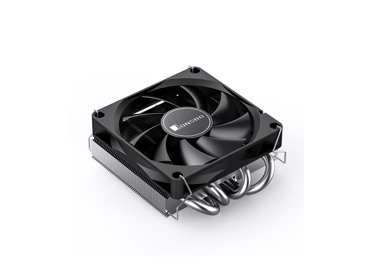 JONSBO HP400S BLACK Mini CPU cooling Fan, Top Flow CPU Cooler , All-in ...