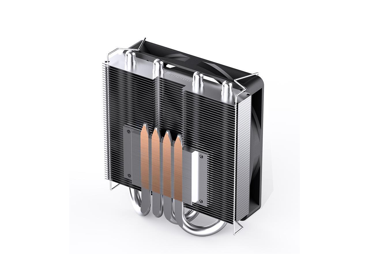 JONSBO HP400S BLACK Mini CPU cooling Fan, Top Flow CPU Cooler , All-in ...