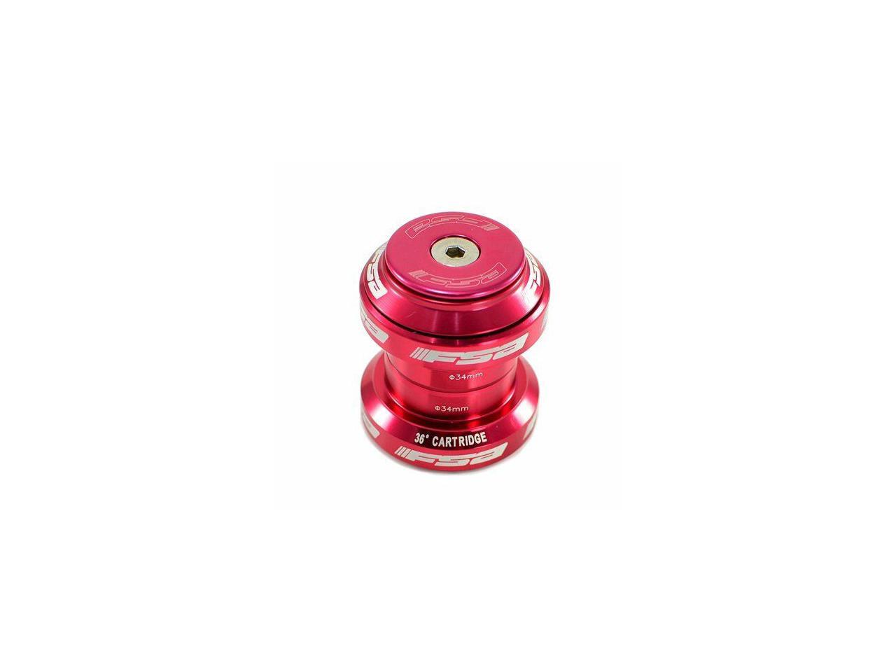 FSA Orbit MX 1-1/8Inches Threadless MTB Road Headset with Top Cap, Red ...