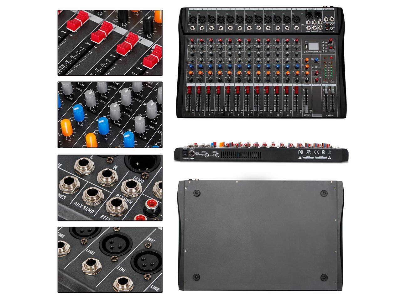 Depensheng DX12 Professional audio mixer DJ Sound Controller Interface ...