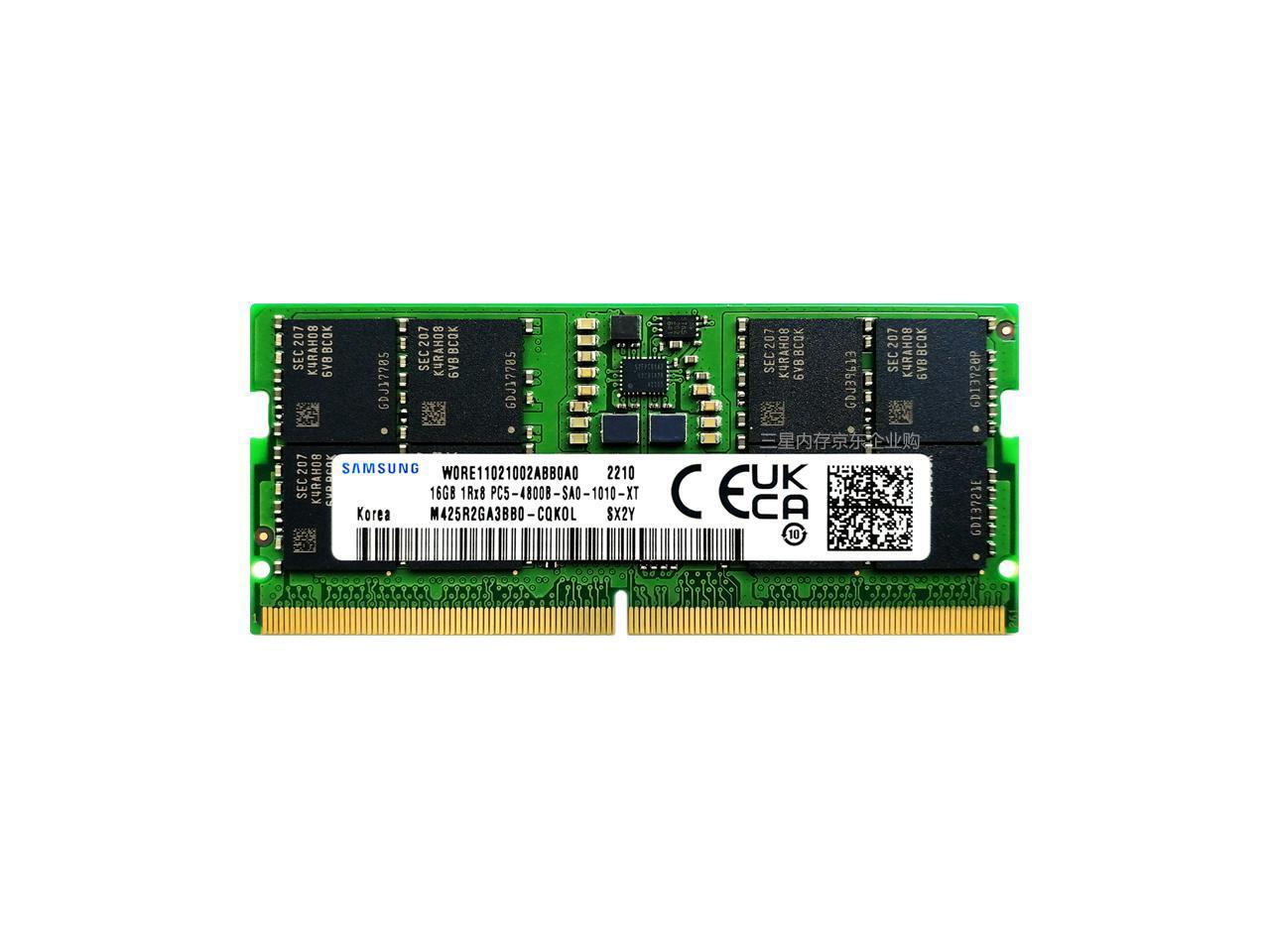 Samsung 1x16GB DDR5 4800MHz 262-Pin DDR5 SO-DIMM NON-ECC Notebook ...